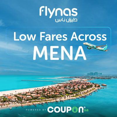 Flynas Coupons, 50% Off Promo Codes | October 2025